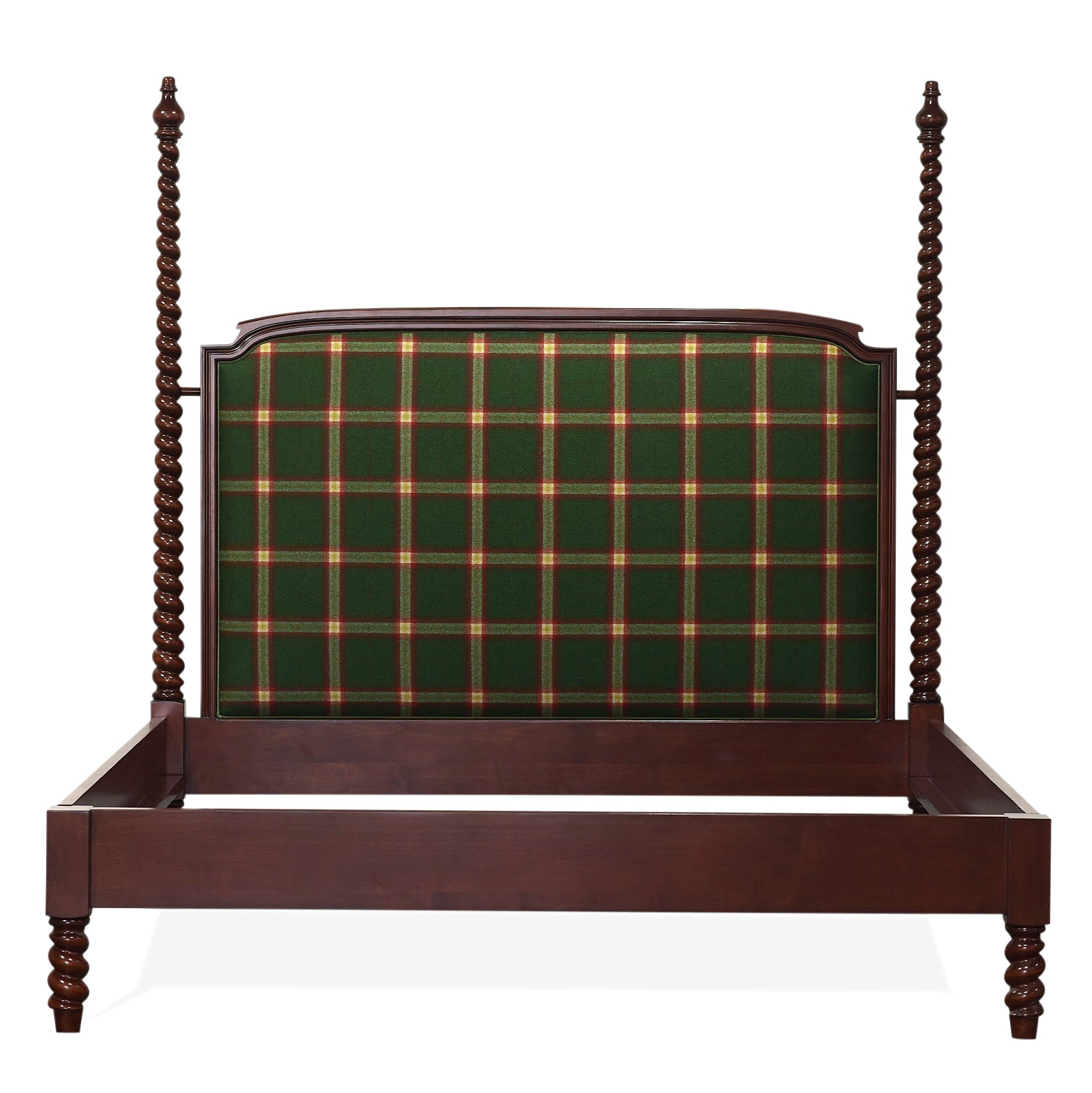 Betsy Barley Twist Upholstered Two Poster Bed – THE BEAUTIFUL BED COMPANY